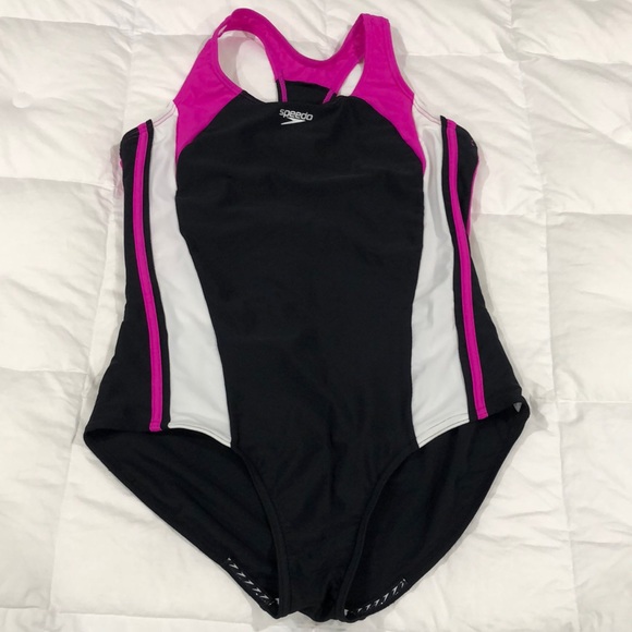 Speedo | Swim | Speedo One Piece Girls Swimsuit Razorback Size 2 Black ...